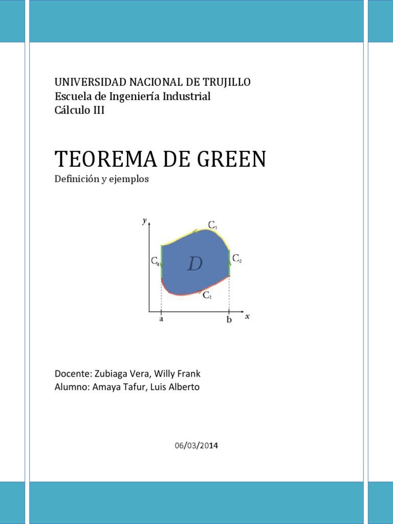 Teorema de Green | PDF