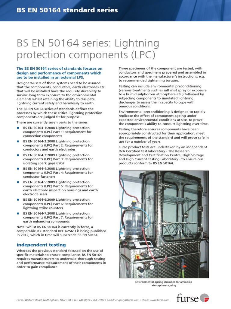 BS en 50164 Standard Series | PDF | Electricity | Nature