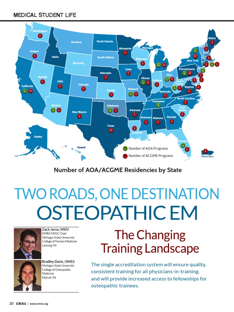 "Two Roads, One Destination: Osteopathic EM," by Zach Jarou and Brad ...