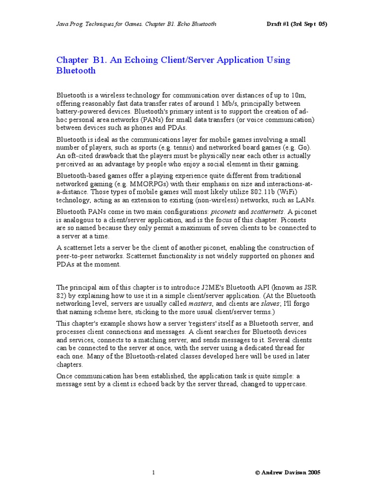 Bluetooth Chat | PDF