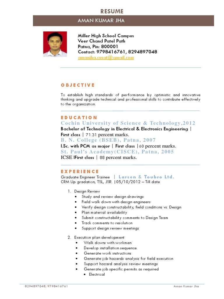 CV Aman | PDF | Science Technology Engineering And Mathematics | Intellectual Works