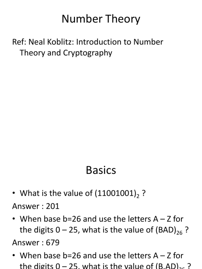 Number Theory Important | PDF | Prime Number | Factorization