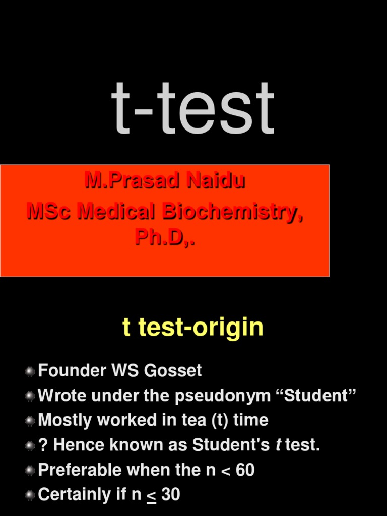 STUDENT T-Test | PDF | Student's T Test | Inductive Reasoning