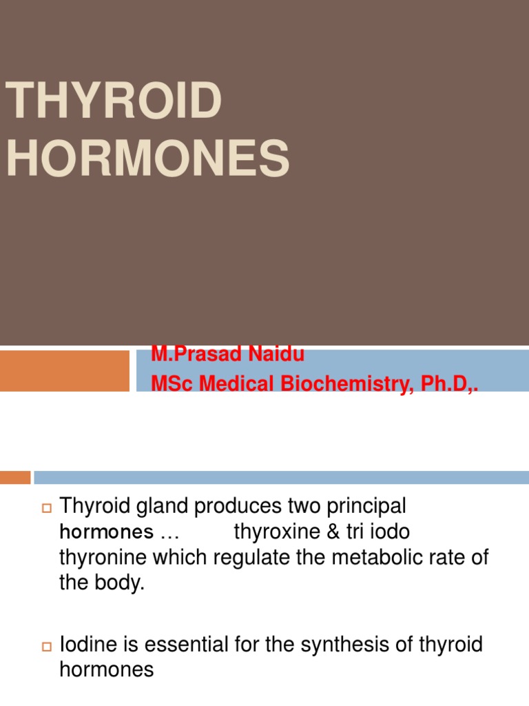Thyroid Hormones and Function Tests | PDF