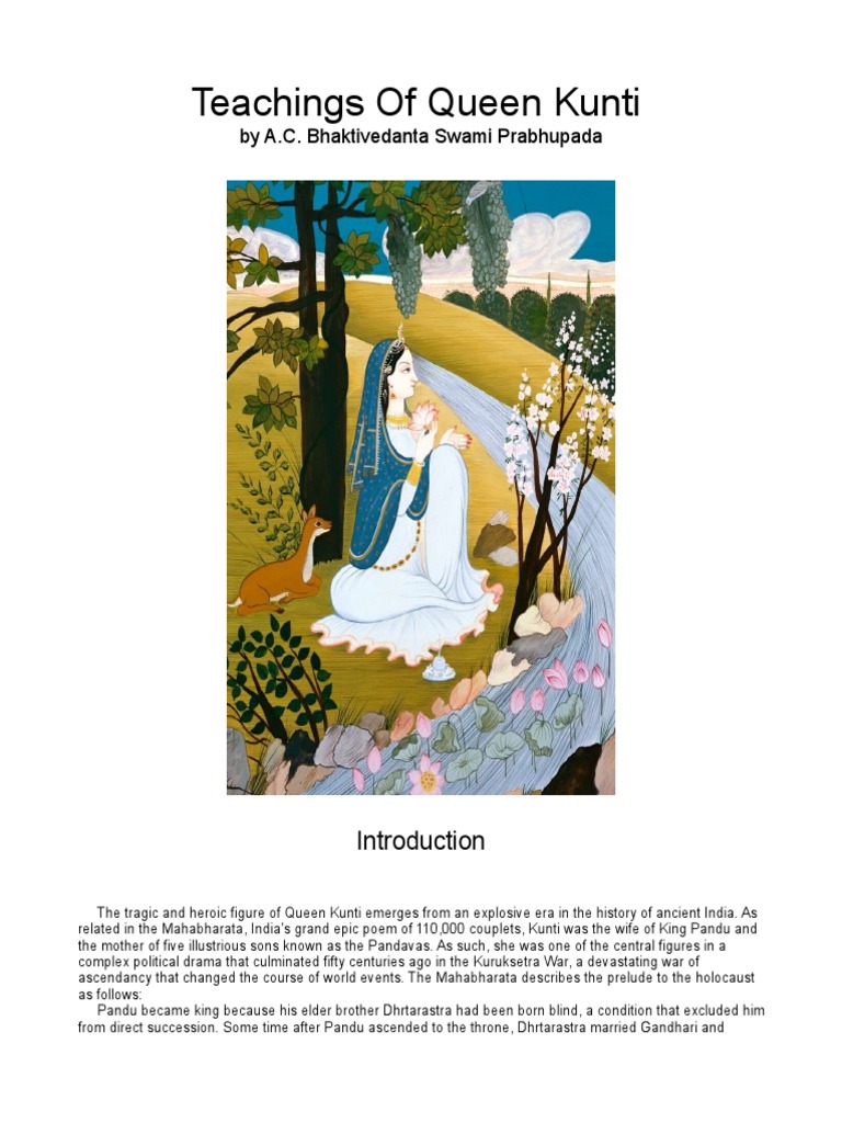 Teachings of Queen Kunti | PDF | Bhagavad Gita | Mahabharata