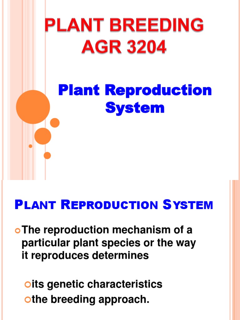 Plant Reproduction System | PDF | Flowers | Pollination
