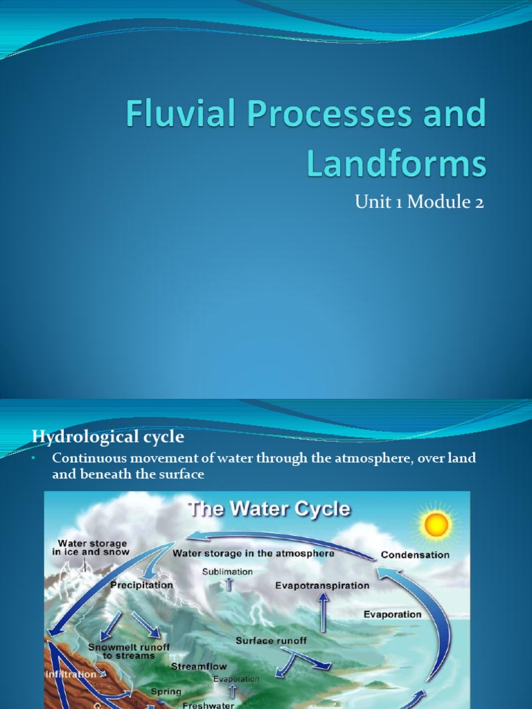 Fluvial Processes and Landforms | Sediment | River
