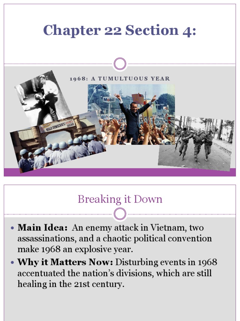 Chapter 22 Section 4 | PDF | Lyndon B. Johnson | Tet Offensive