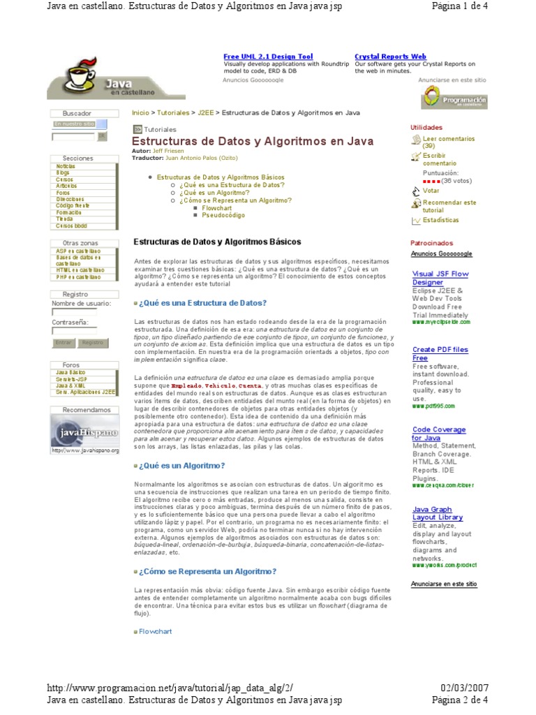 Algoritmos Java | PDF | Algoritmos | Java (lenguaje de programación)