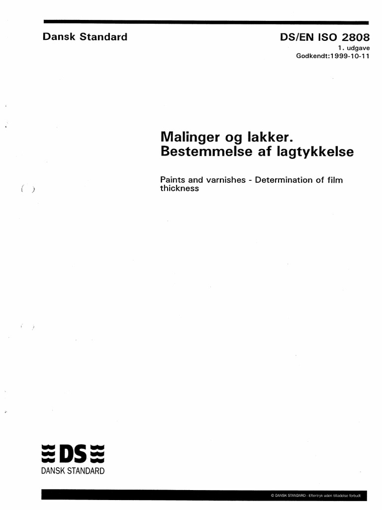ISO 2808 1 Udgave | PDF
