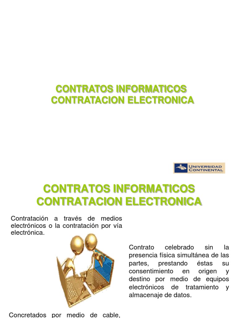 Contratos Informaticos Contratacion Electronica | PDF | Gobierno | Science
