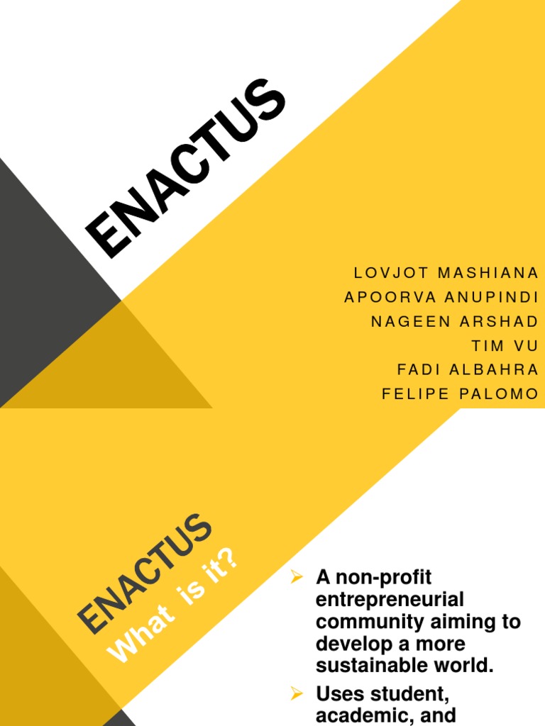 Enactus Awareness and Engagement Strategies | PDF