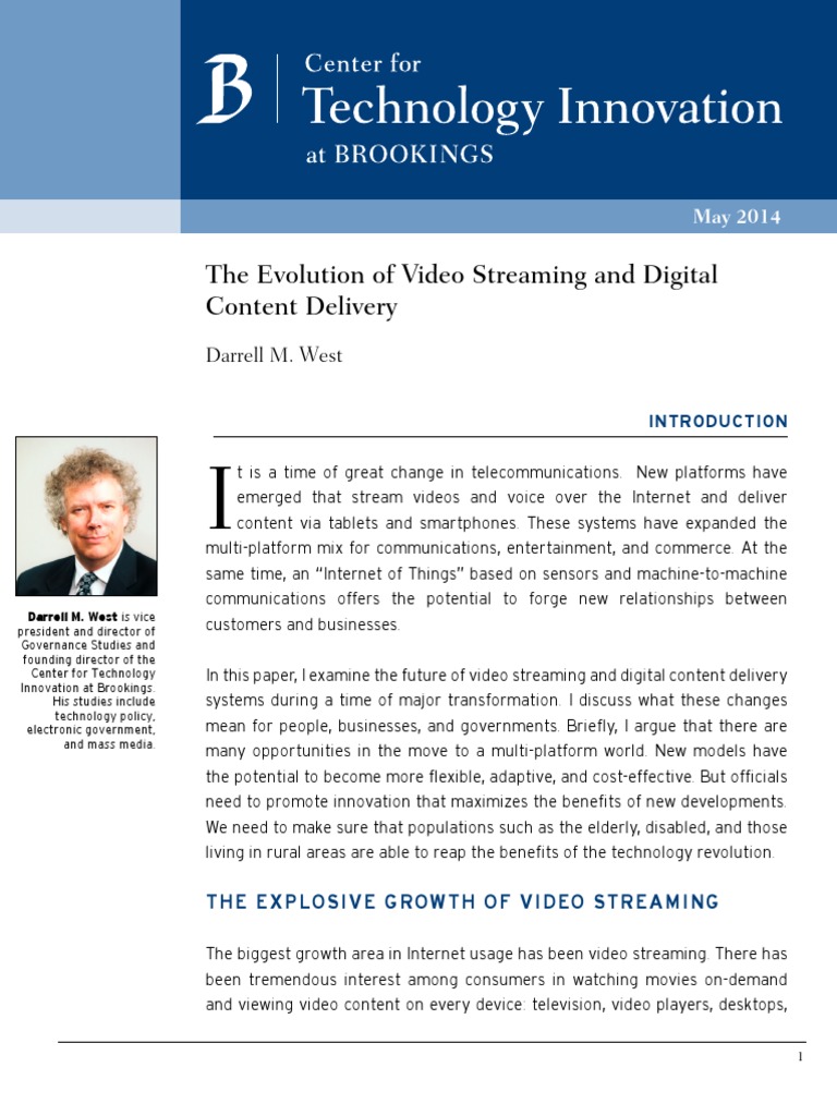 The Evolution of Video Streaming and Digital Content Delivery | PDF ...