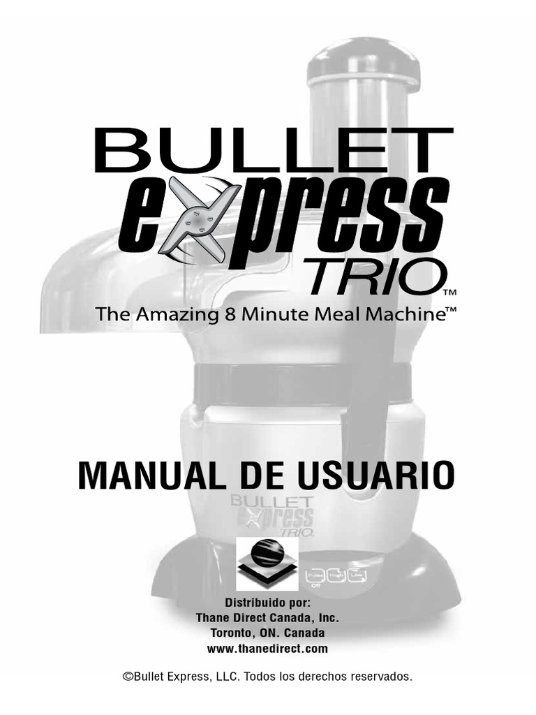Bullet Express Trio | PDF | Alimentos | Agua
