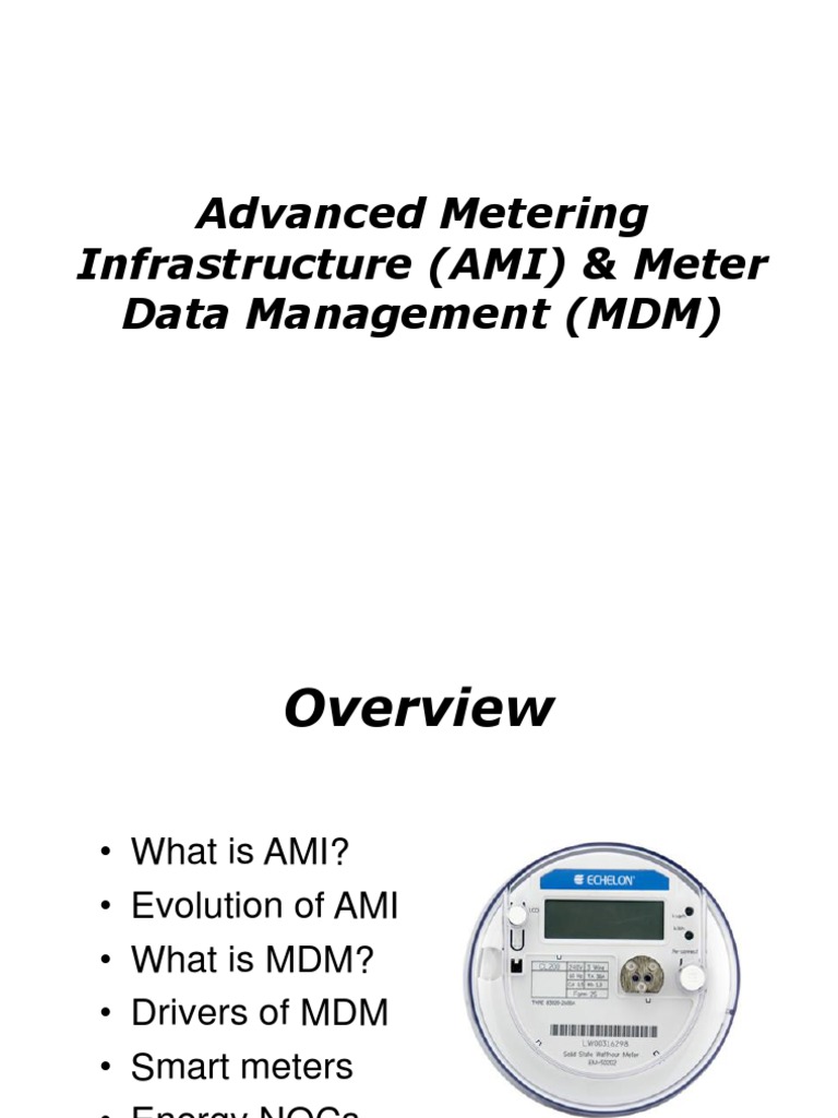 Ami MDM | PDF | Smart Grid | Electric Power Transmission