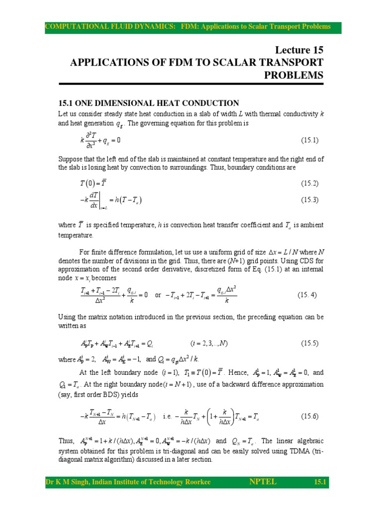 FDM Applications | PDF | Finite Difference | Thermal Conduction