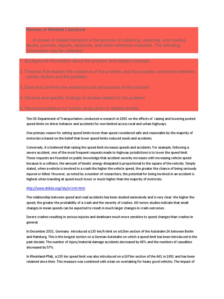 RRL Speed Limit | PDF | Speed Limit | Traffic Collision