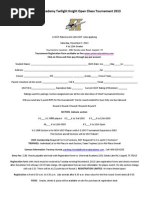 Chess Registration Form | PDF