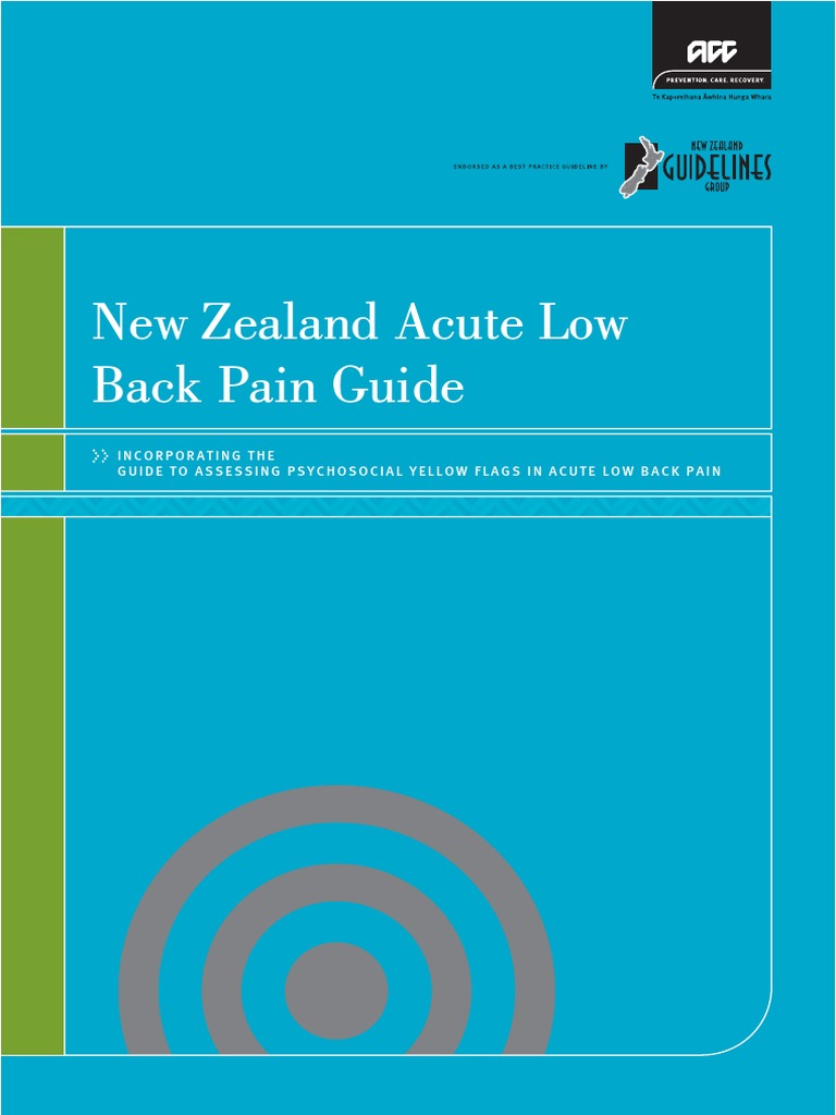 New Zealand Acute Low Back Pain Guideline | PDF | Back Pain | Low Back Pain