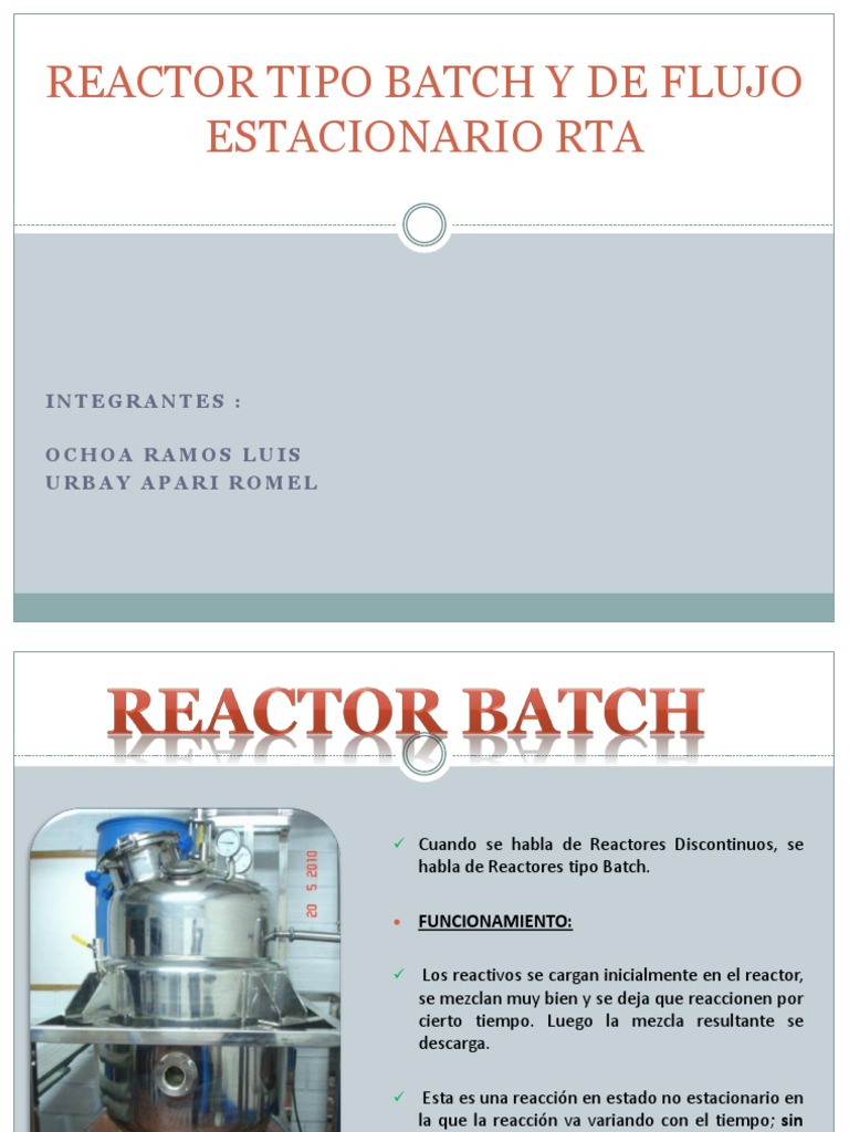 Reactores Batch | PDF