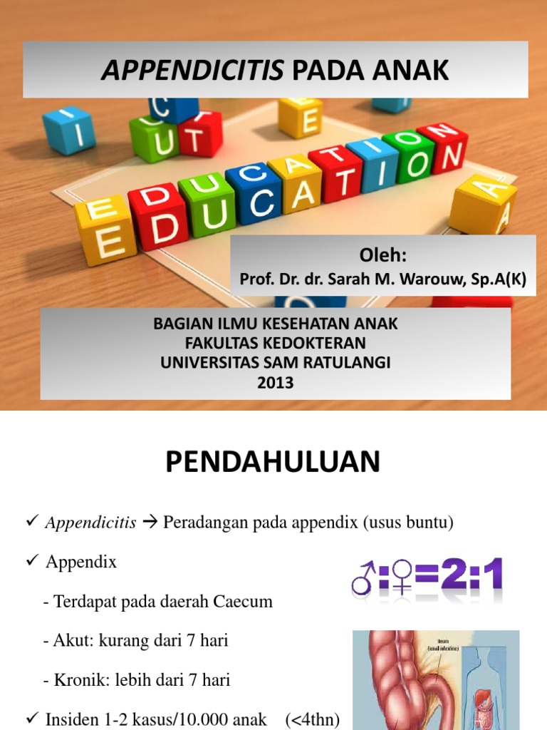 Appendicitis Pada Anak | PDF