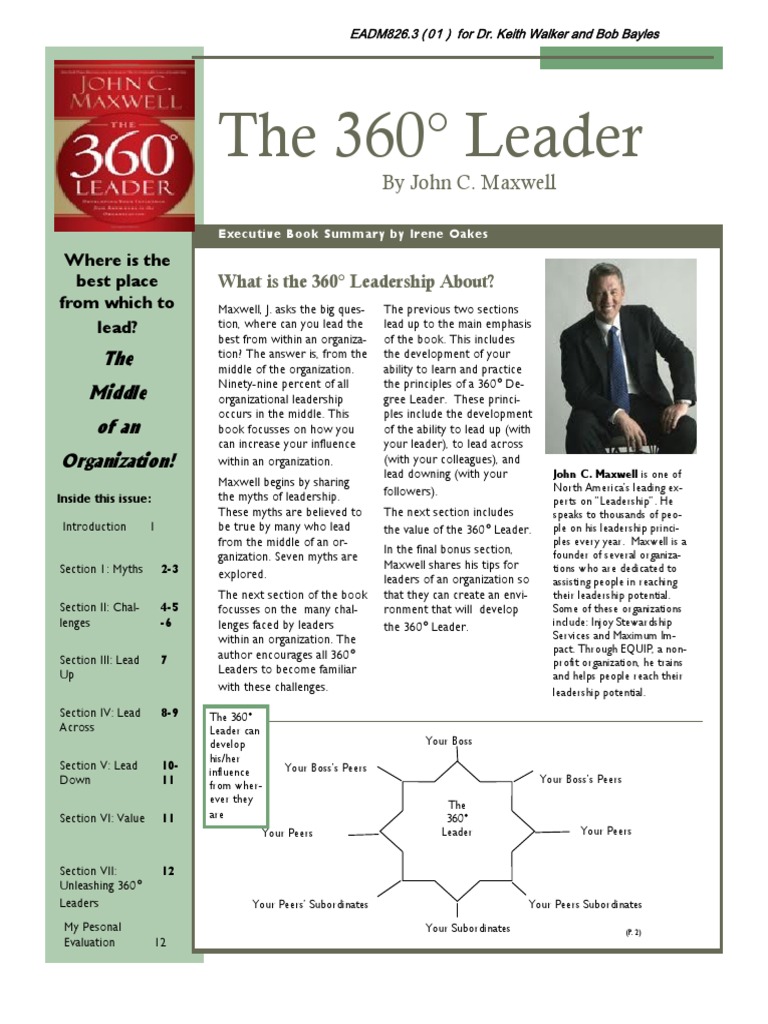 360 Degree Leader.maxwell.ebs | Industrial And Organizational ...