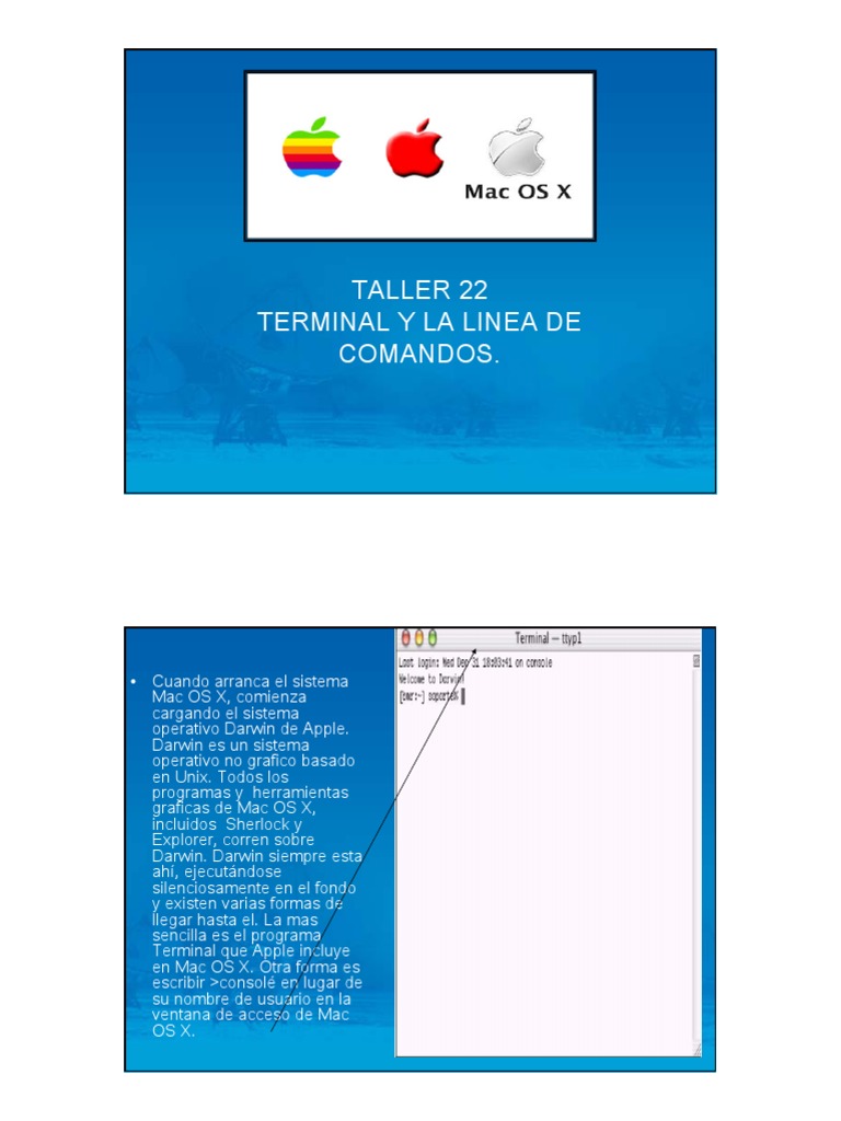 Comandos en Línea de Apple (MAC OS X) | PDF | Interfaz de línea de ...