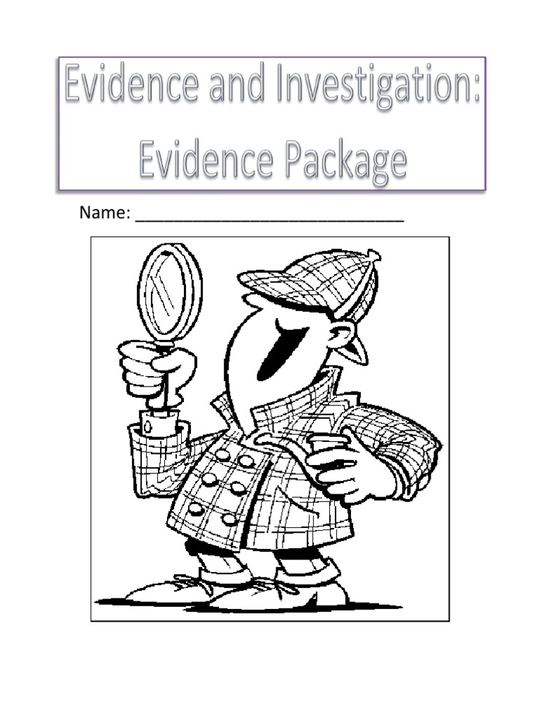 Evidence and Investigation Handout | PDF | Fingerprint