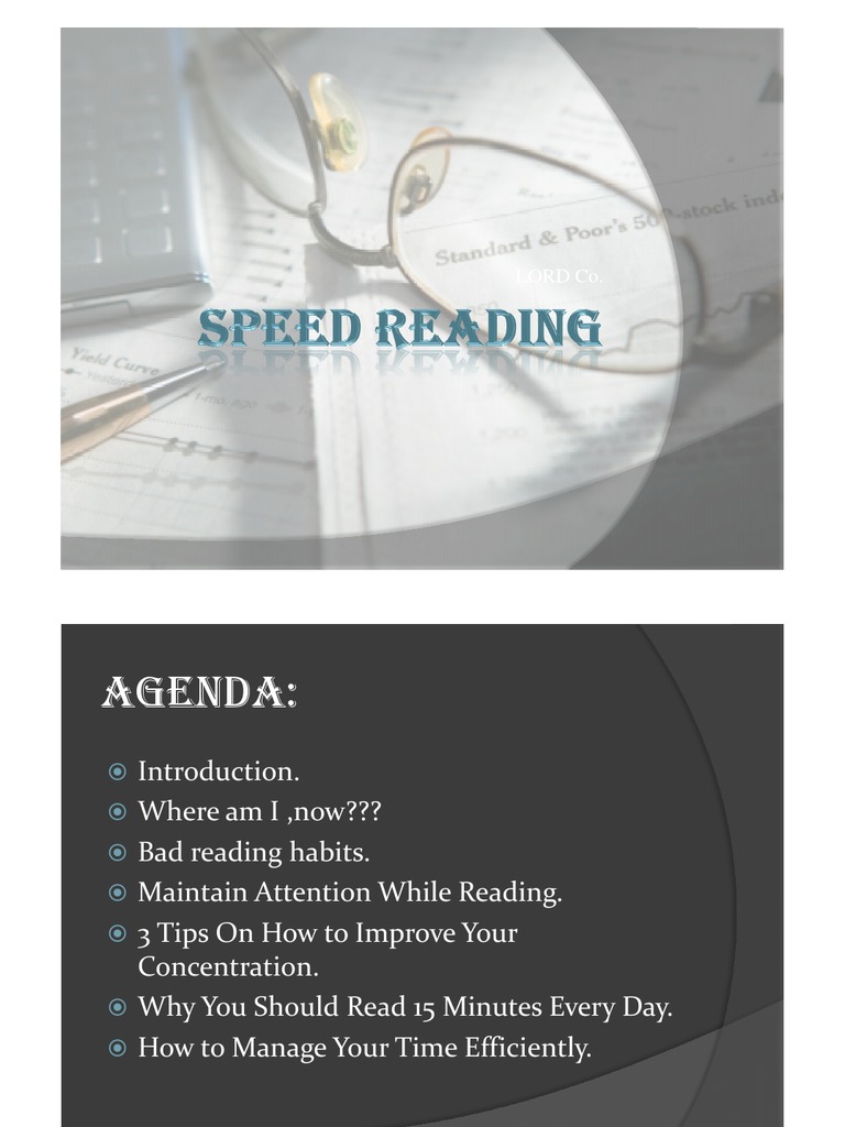 Speed Reading | PDF | Speed Reading | Reading Comprehension
