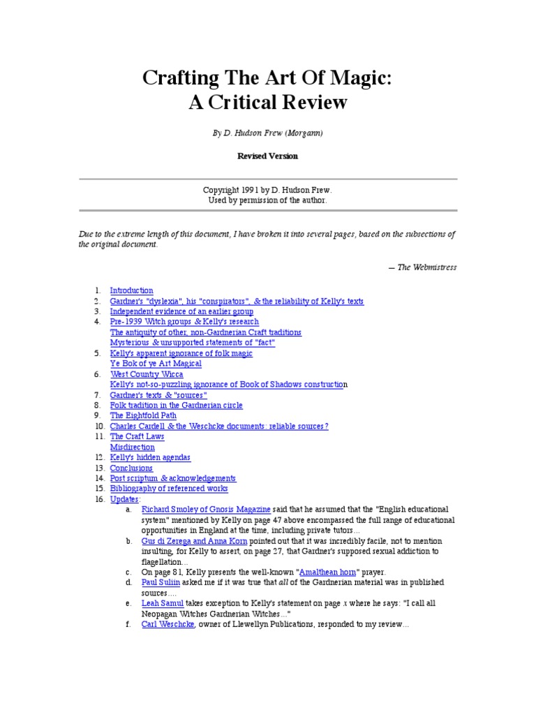 Crafting The Art of Magic | PDF | Book Of Shadows | Magic (Paranormal)