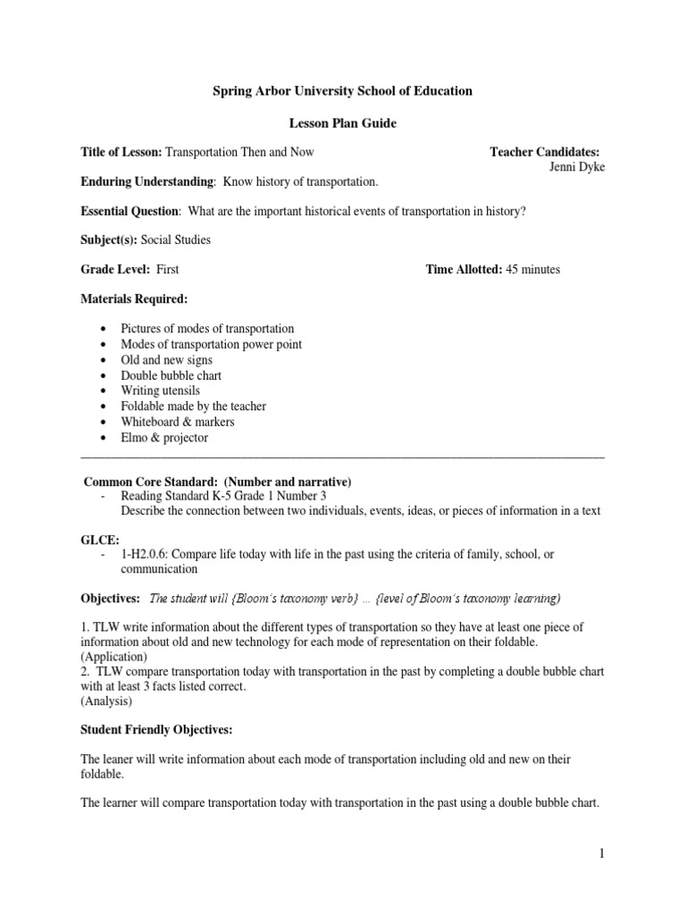 Transportation Then and Now | PDF | Airbag | Airplane