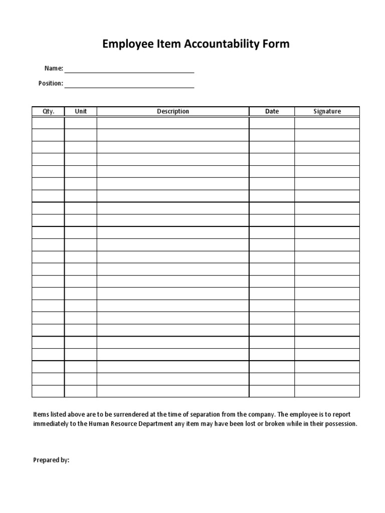 Employee Item Receipt Form | PDF | Career & Growth | Finance & Money ...