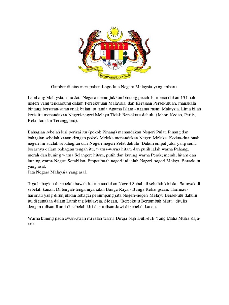 Logo Jata Negara Malaysia | PDF