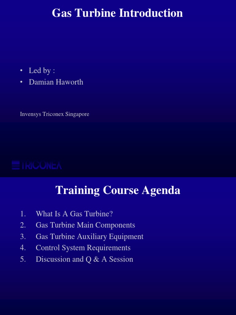 Gas Turbine Training 1 | Download Free PDF | Gas Turbine | Gas Compressor
