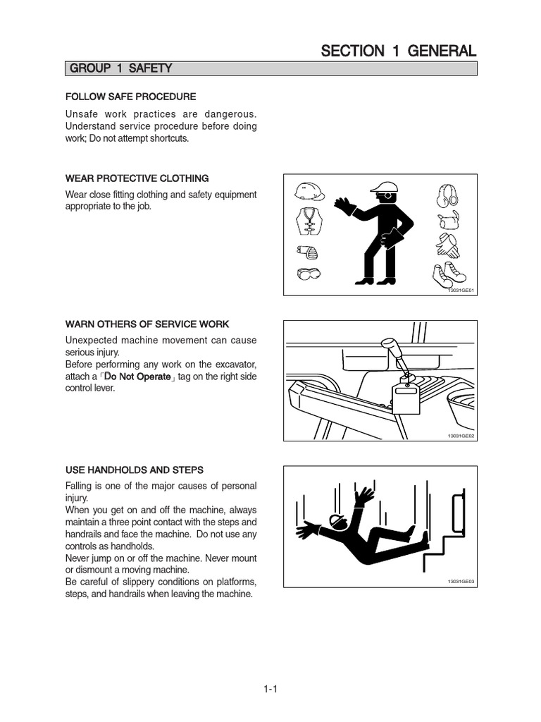 Section 1 General: Group 1 Safety | PDF | Personal Protective Equipment ...