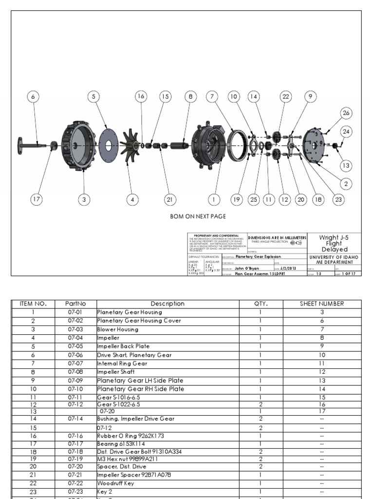 Plan Gear Assembly Drawing Package PDF | PDF | Gear | Machines