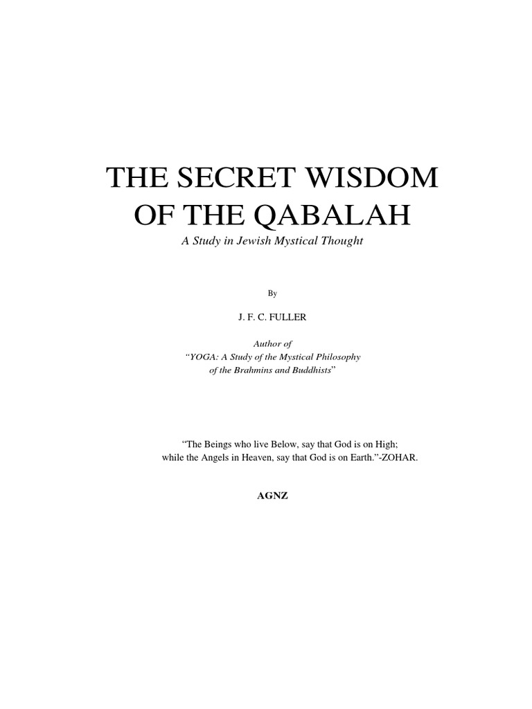 Secret Wisdom of The Qabalah | PDF | Kabbalah | Zohar