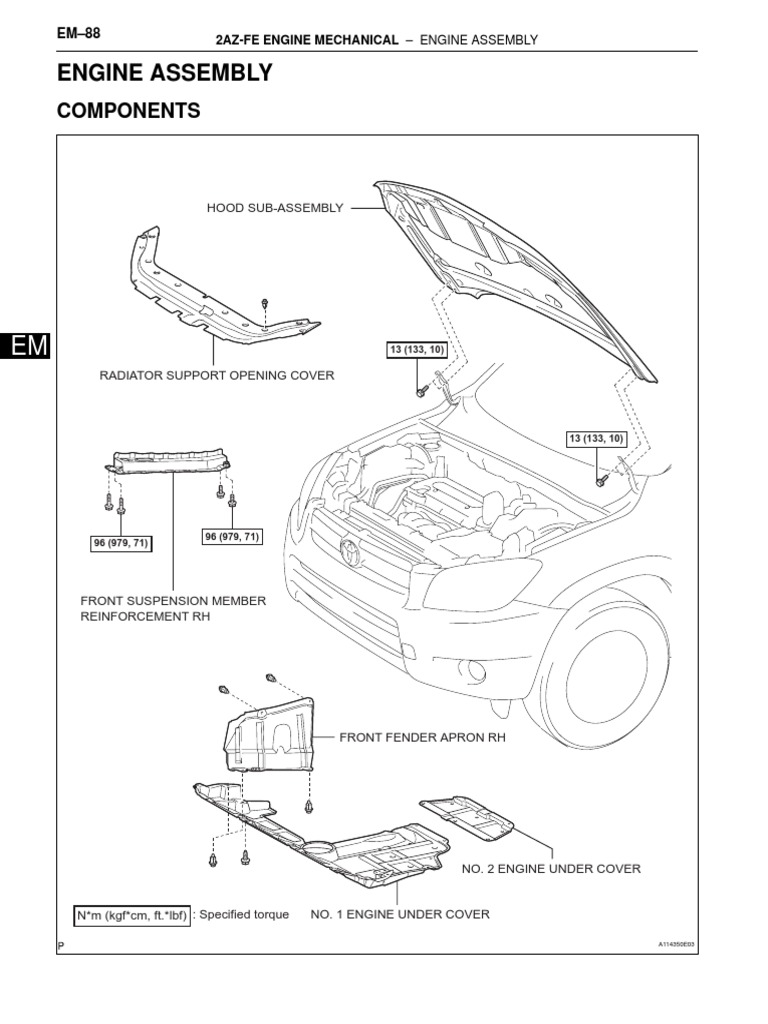 Toyota 2AZ-FE Engine Assemblyy Info | Axle | Throttle