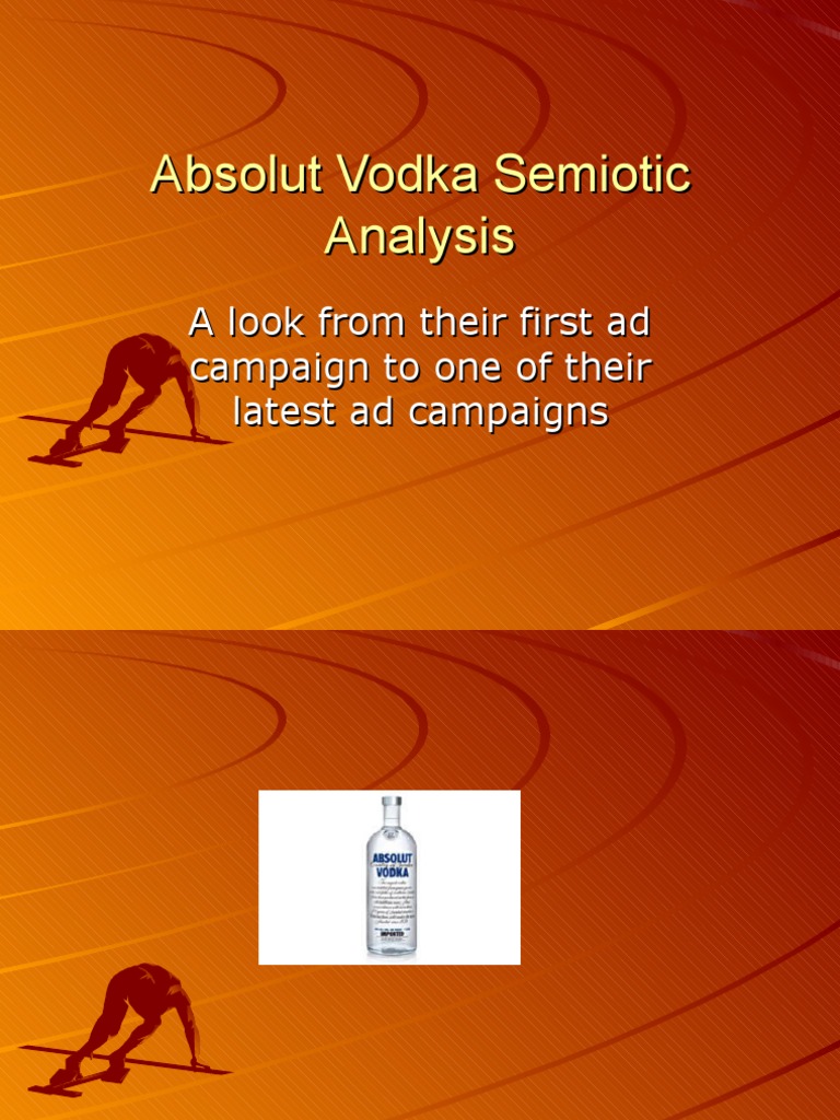 Absolut Vodka Semiotic Analysis | PDF