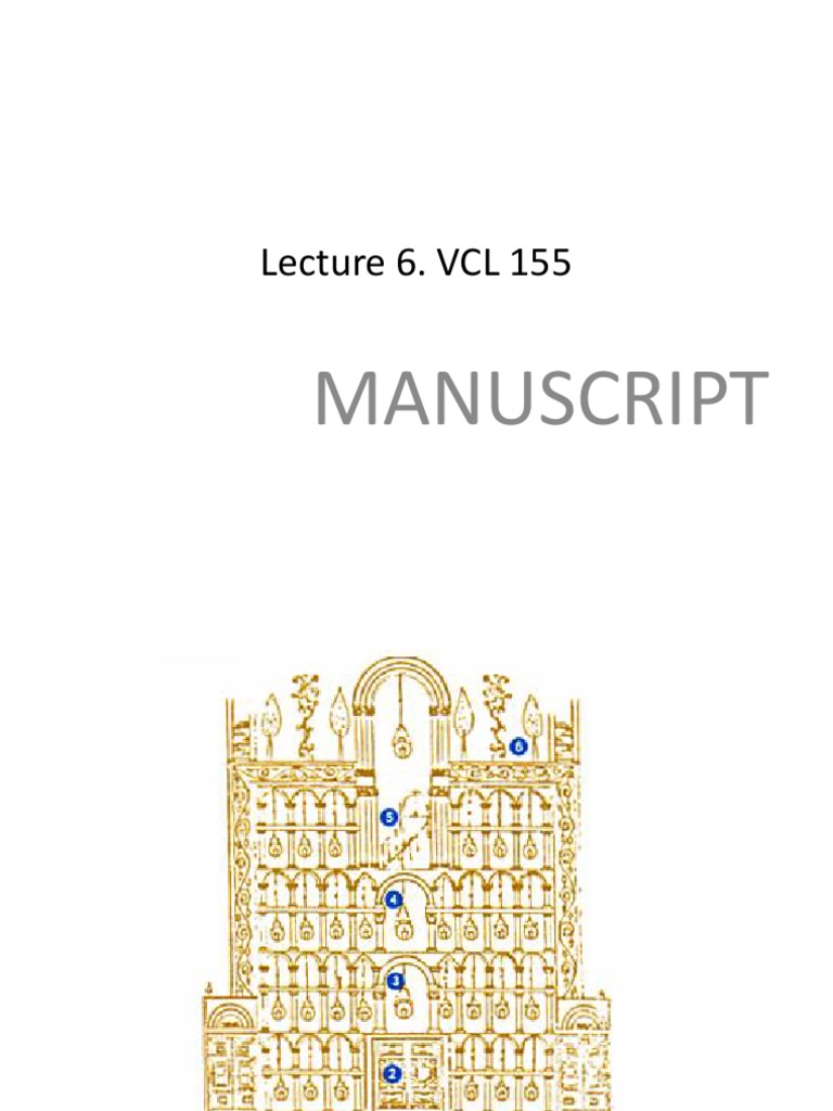 Lecture 6. VCL 155 | PDF | Manuscript | Quran
