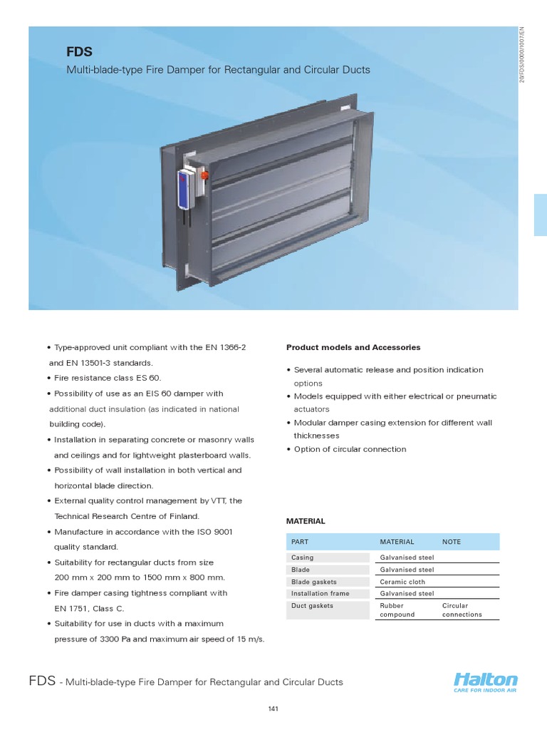 HALTON | PDF | Duct (Flow) | Switch