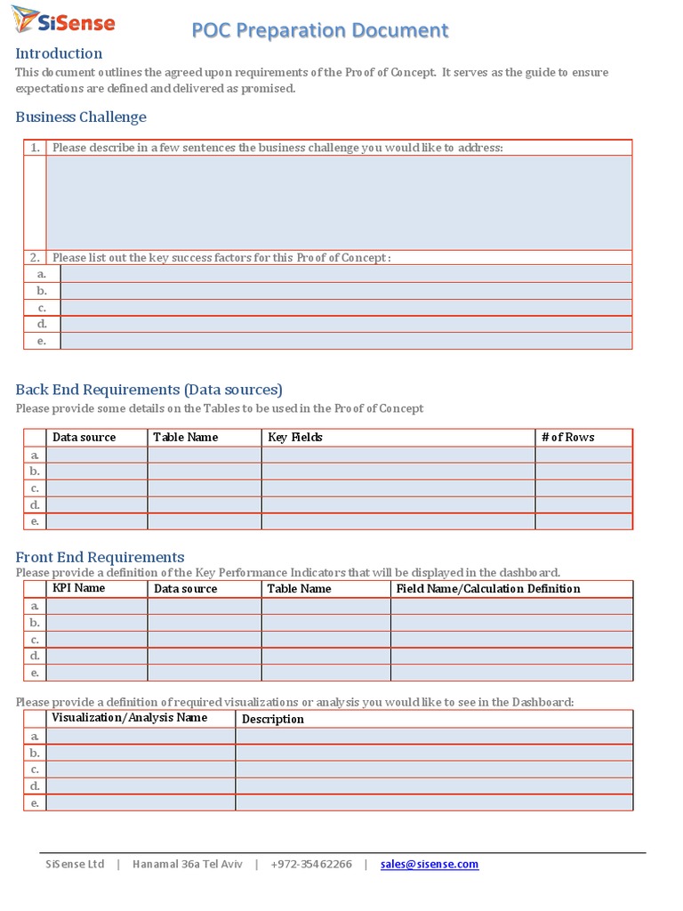 POC Preparation Document | PDF | Computing | Information Technology