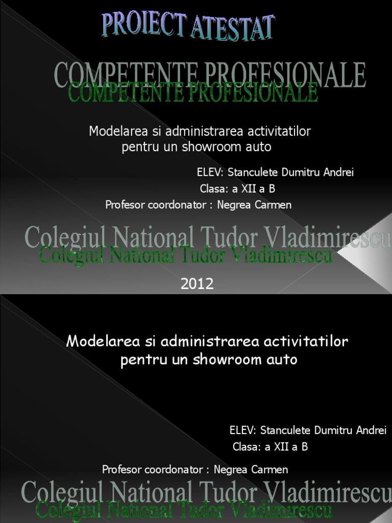 Andrei - Model Atestat - Prezentare Powerpoint | PDF