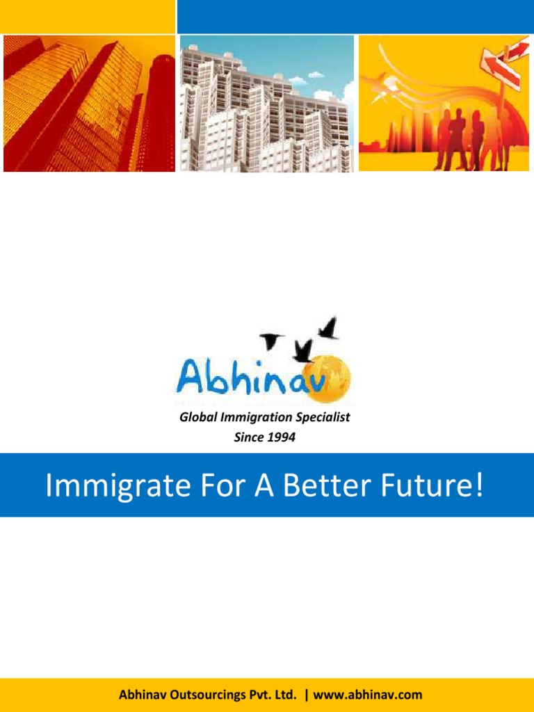 Brochures Abhinav Immigration Catalogue | PDF | Permanent Residence ...