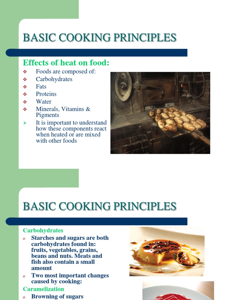 Basic Cooking Principles | PDF | Grilling | Cooking