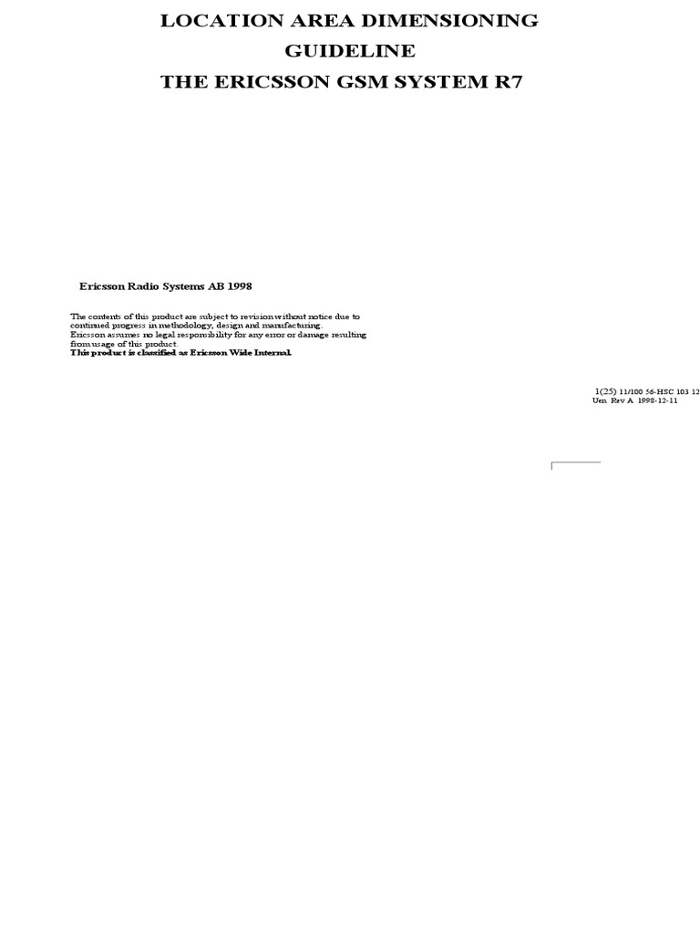 LAC Dimensioning Guideline | PDF | Telecommunications | Computing