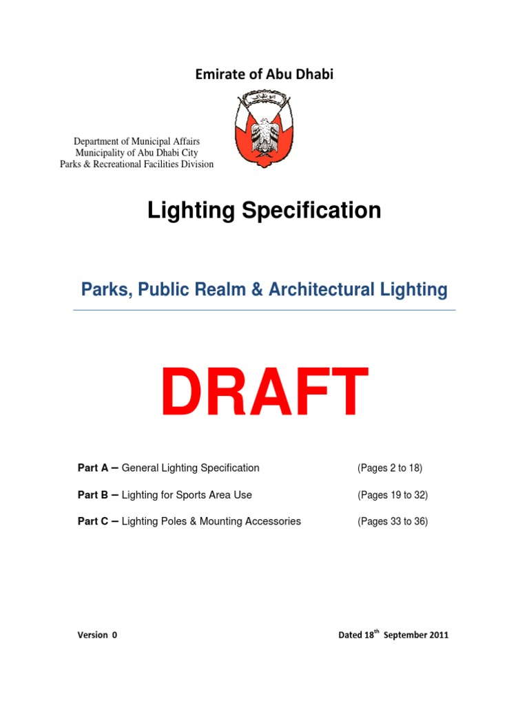 DRAFT ISSUE - Lighting Specs - ADM | Download Free PDF | Lighting ...