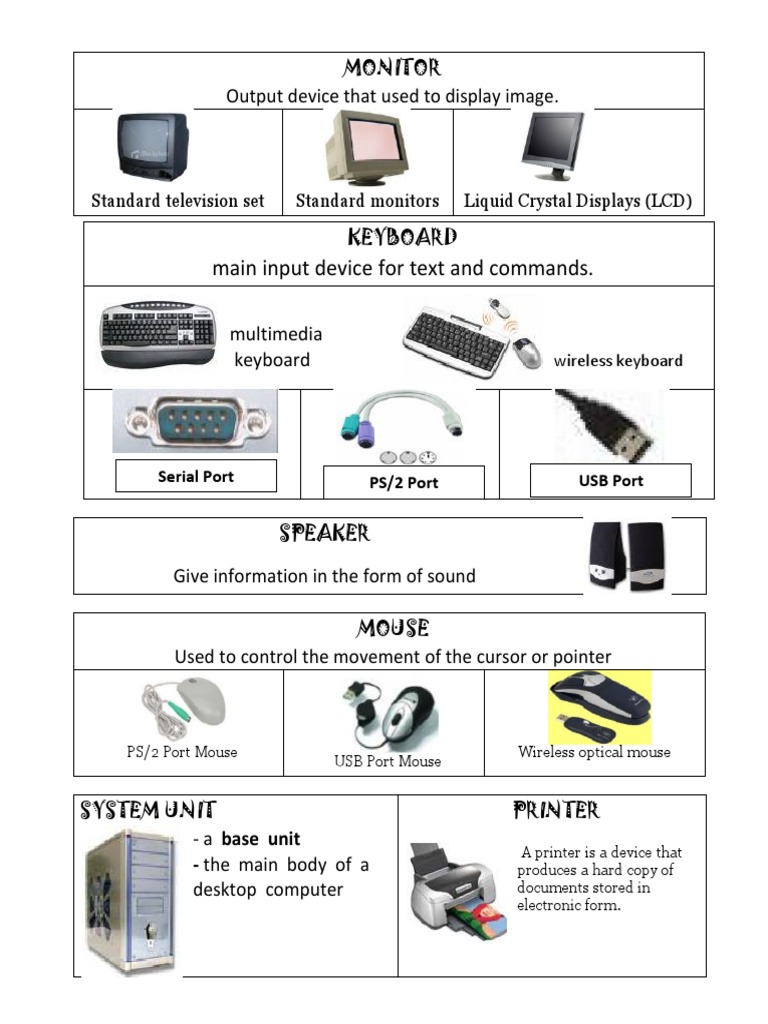 Monitor: Output Device Overview | PDF | Computers | Technology ...