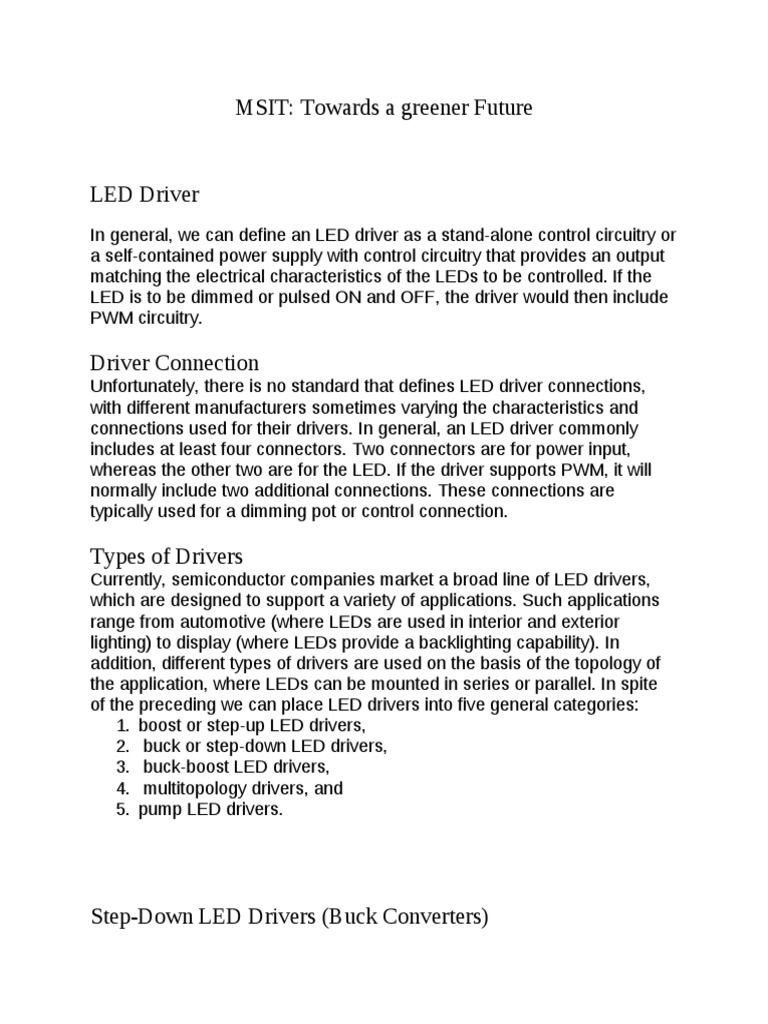 LED Project Report | PDF | Light Emitting Diode | Electricity