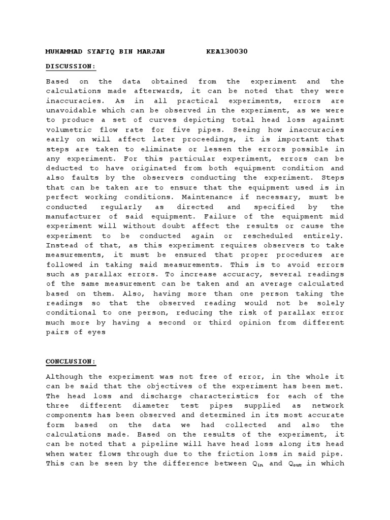 Fm6 Pipe Network Bench | PDF | Experiment | Pipe (Fluid Conveyance)